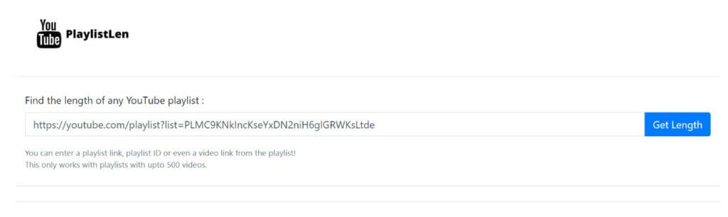 How to Find YouTube Playlist Length in 2024