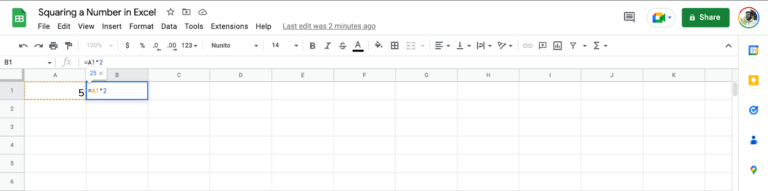 How to Square a Number in Excel (3 Simple Steps) - Techupedia